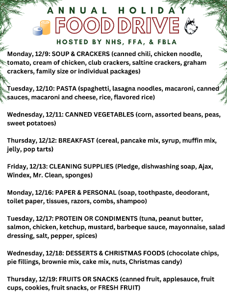 Heartland Community Schools - Food Drive 2024